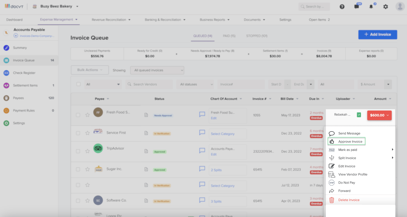 How to Approve Invoices/Bills in Docyt: A Step-by-Step Guide