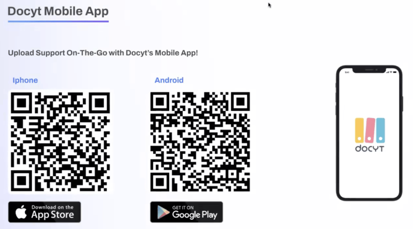 Download the Docyt Mobile App