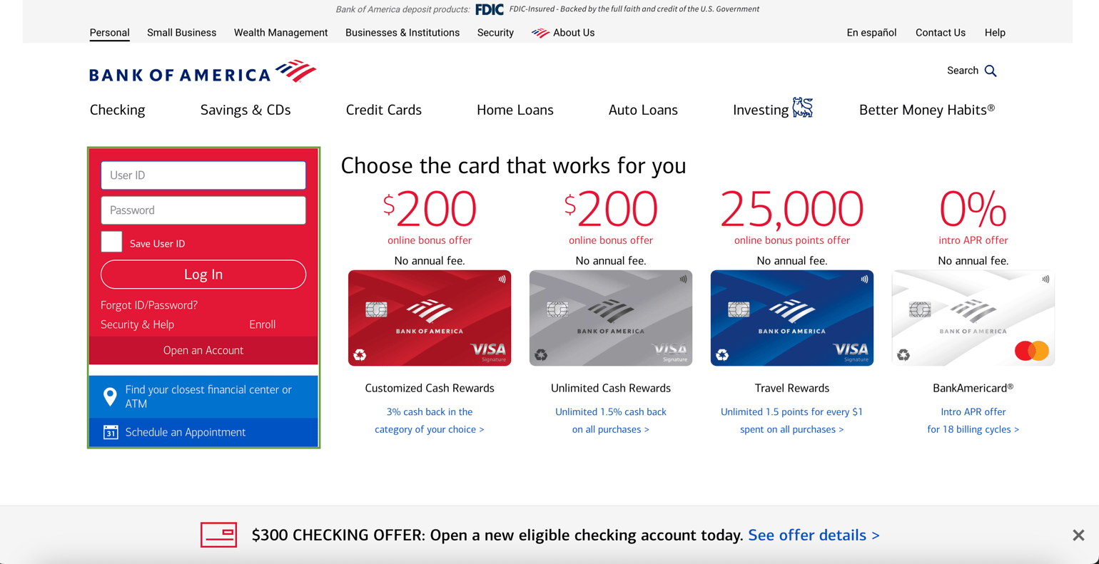 Set up user access in Bank Of America for view-only access: