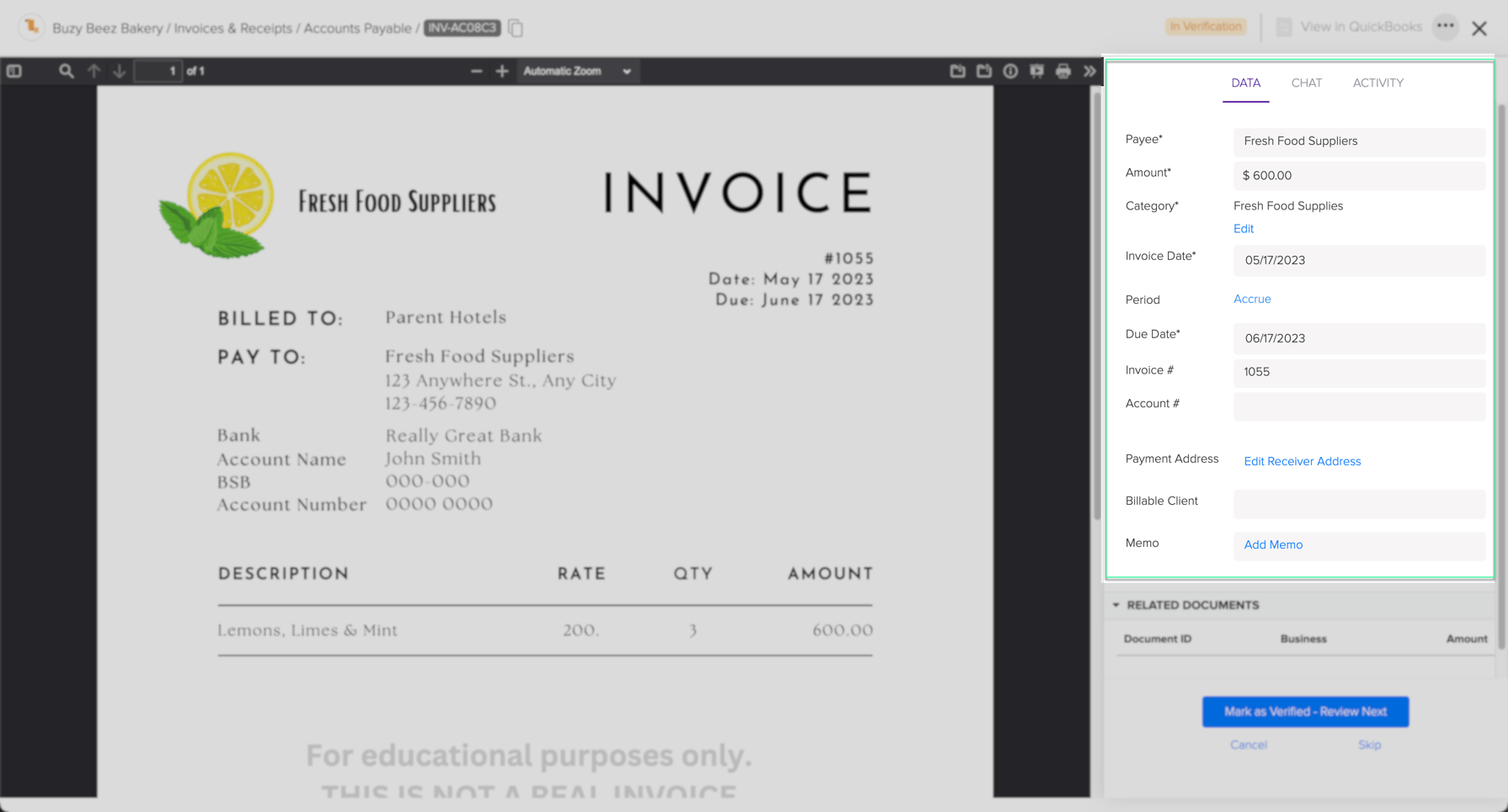 How to Verify Invoices/Bills in Docyt: A Step-by-Step Guide
