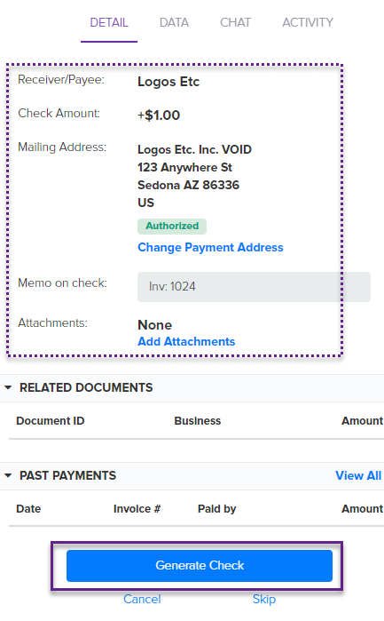Docyt Self-Print Check