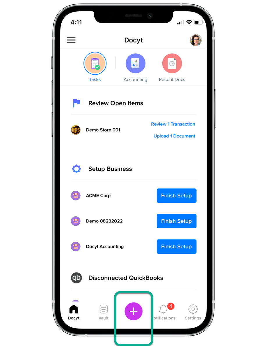 How to Scan and Upload Bills/Invoices in Docyt
