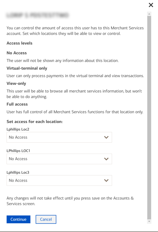 Set up user access in Bank Of America for view-only access: