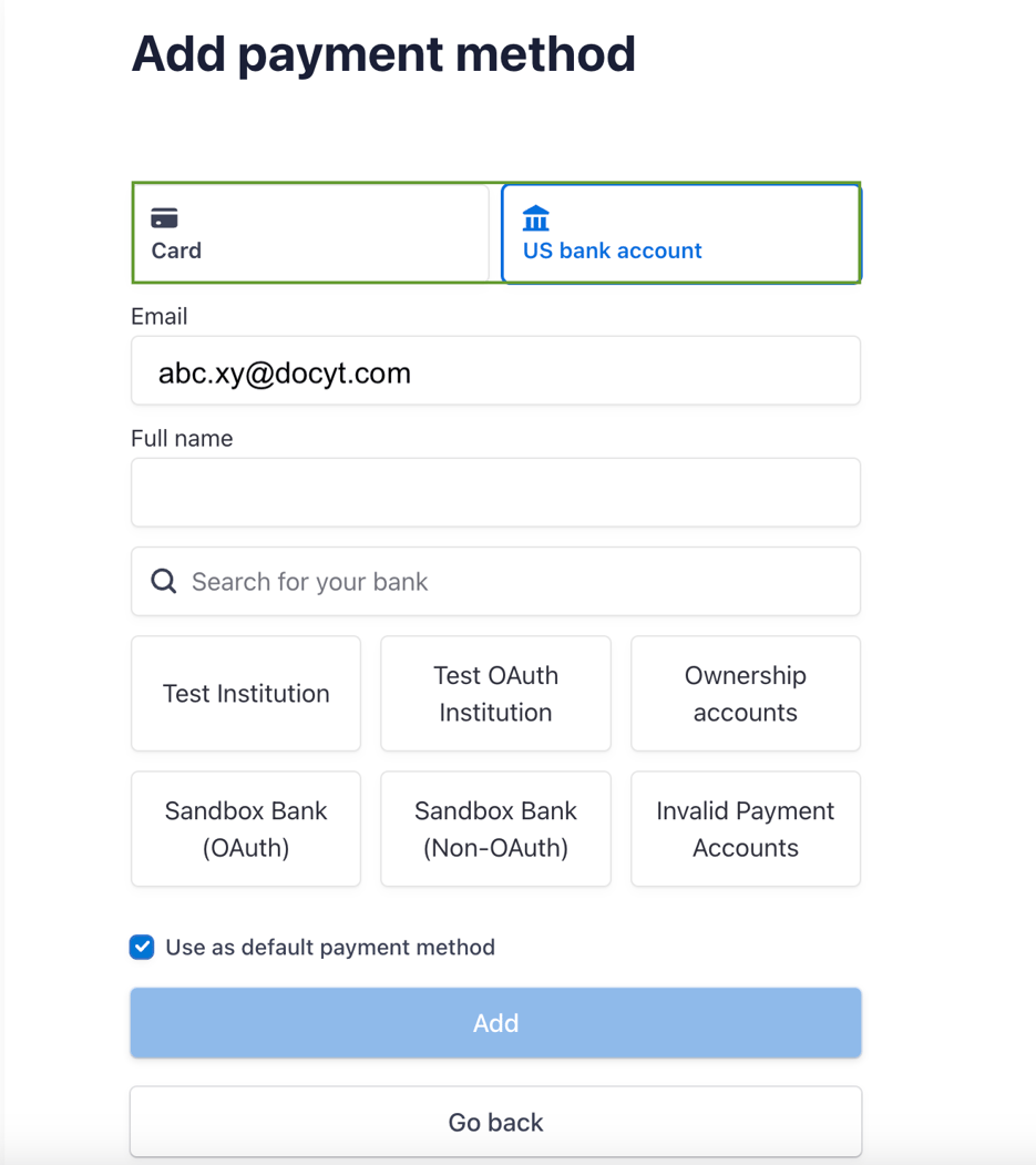 How do I add new billing information in Docyt?