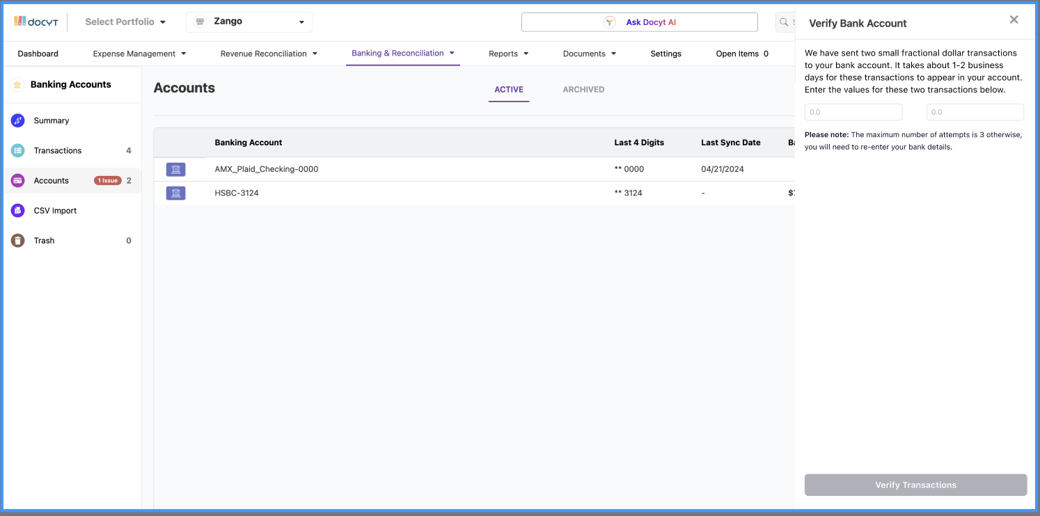 Inter-Account Transfers